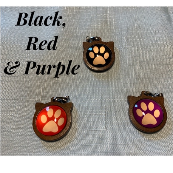 Hand Crafted | Jewelry | Nwt Handmade Cat Face Shaped Pendants W Paw ...
